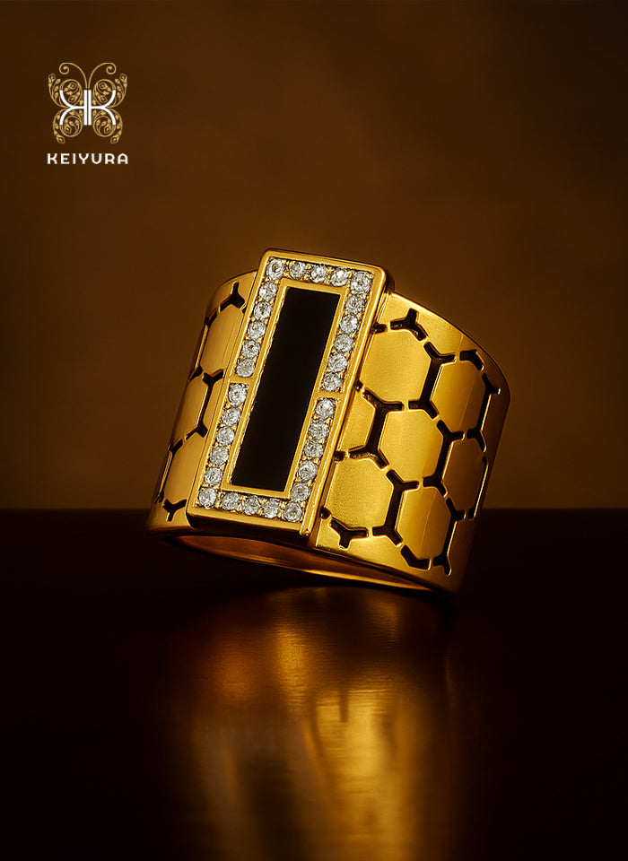 Gold & Black Ring – KEIYURA